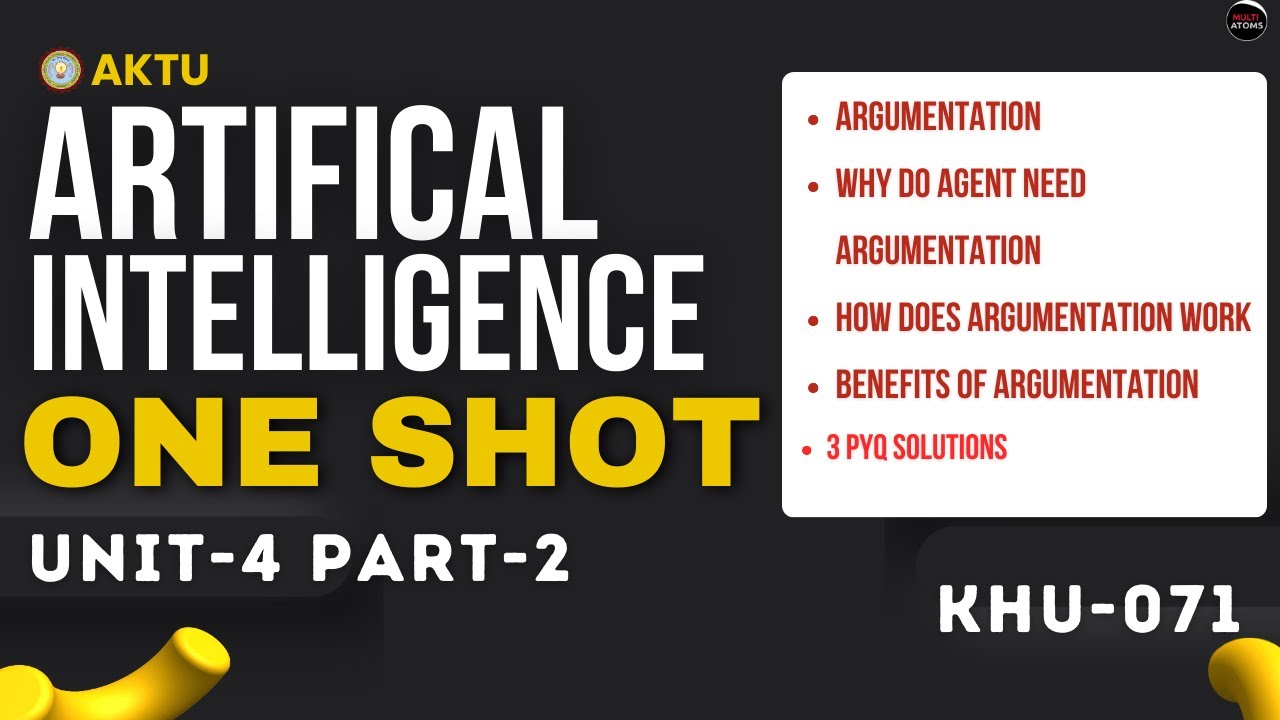 Artificial Intelligence | Unit-4 Part-2 | KHU-071 | AI Aktu PYQ | Aktu ...
