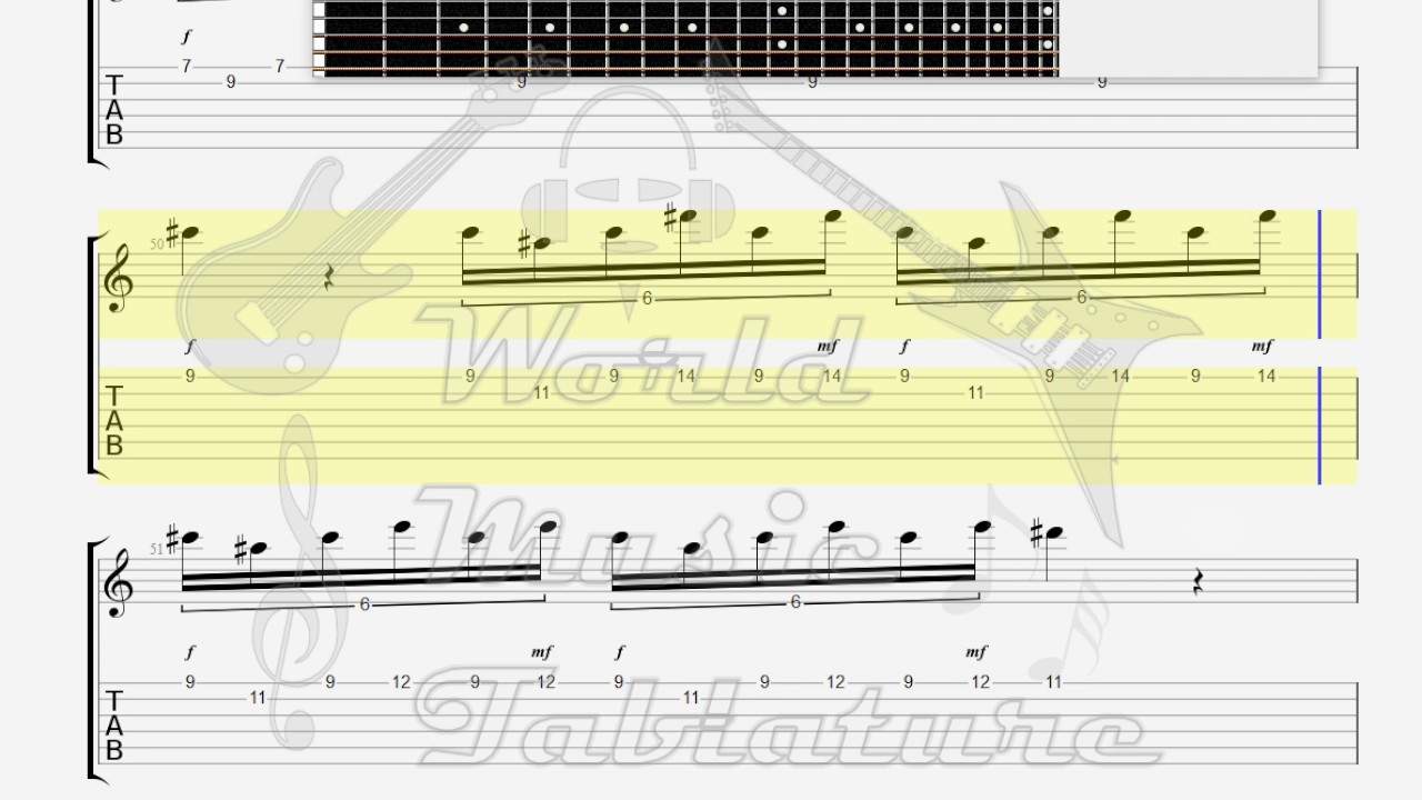 Detrupa Primavera Rock and Roll Vivaldi 's Spring GUITAR 1 TAB - YouTube