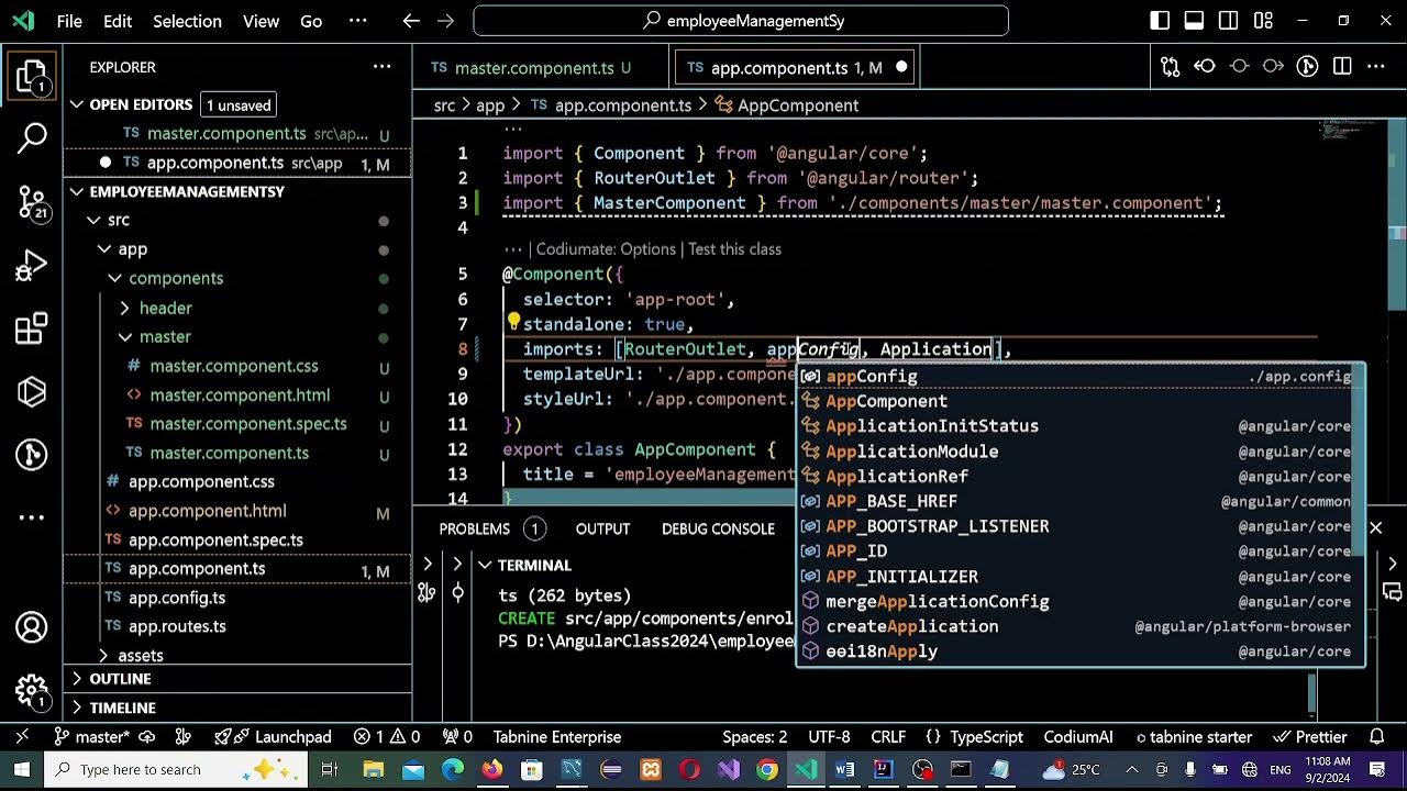 Spring Boot And Angular Employee - Adding, Calling Component On And Another Component Part4 ...