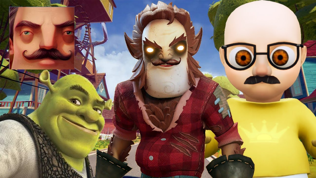 Hello Neighbor - My New Neighbor Wolverine Shrek Baby in Yellow Newt ...