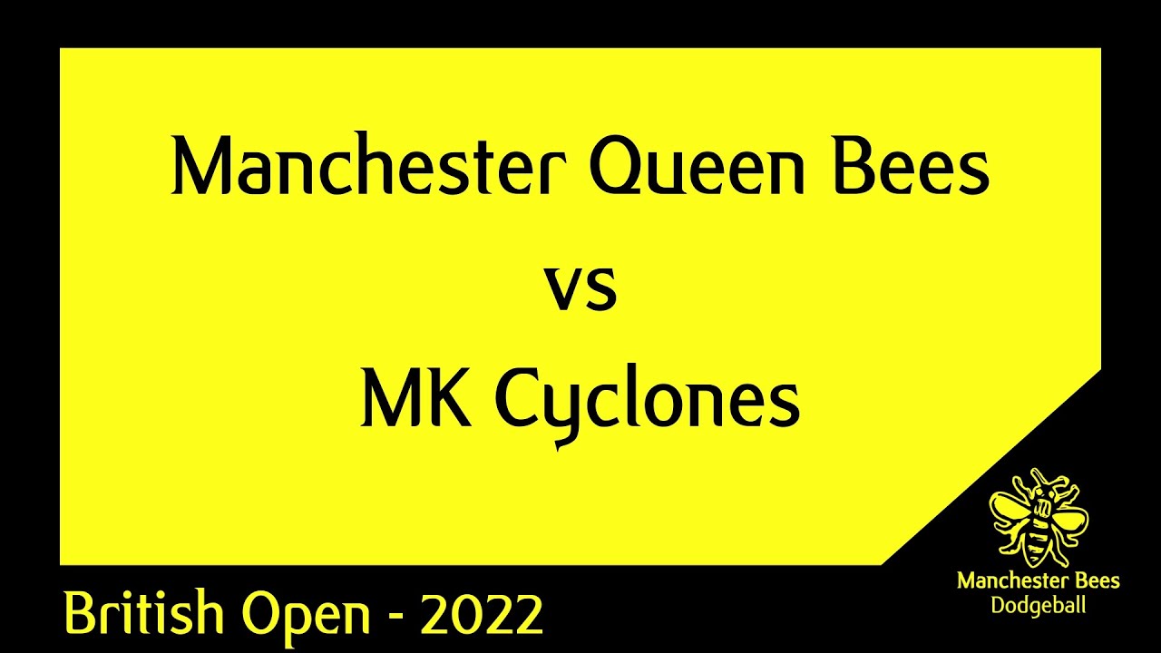 Queen Bees vs Cyclones - Dodgeball British Open 2023 (Plate QF) - YouTube