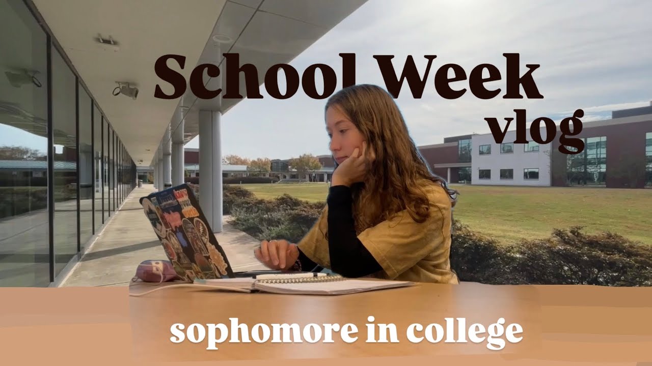 SCHOOL VLOG (as a sophomore in college living at home) - YouTube