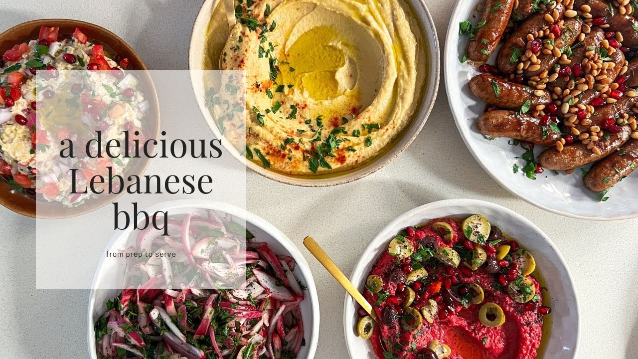A delicious Lebanese BBQ - from prep to serve - YouTube