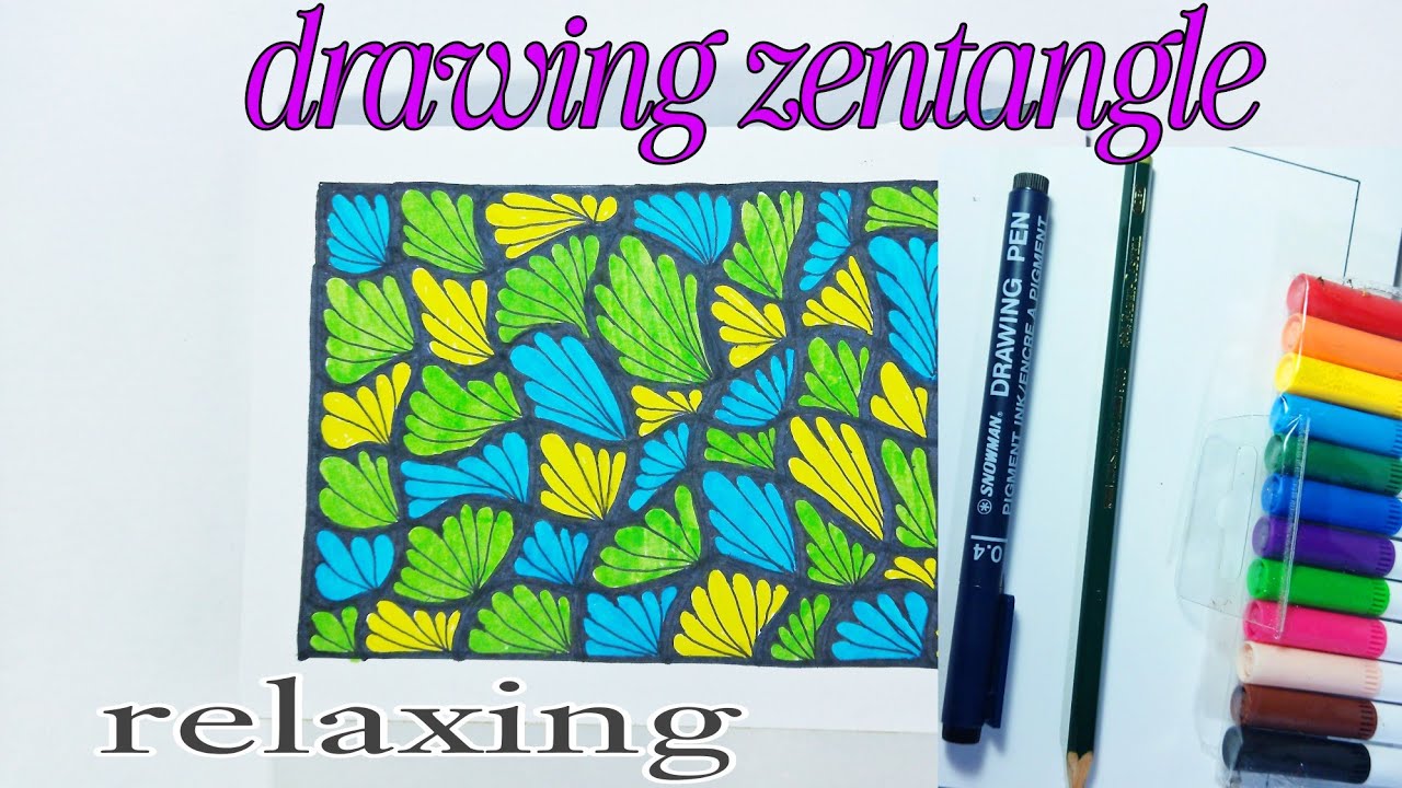 Unlocking Creativity: The Relaxation Benefits of Zentangle Art - YouTube