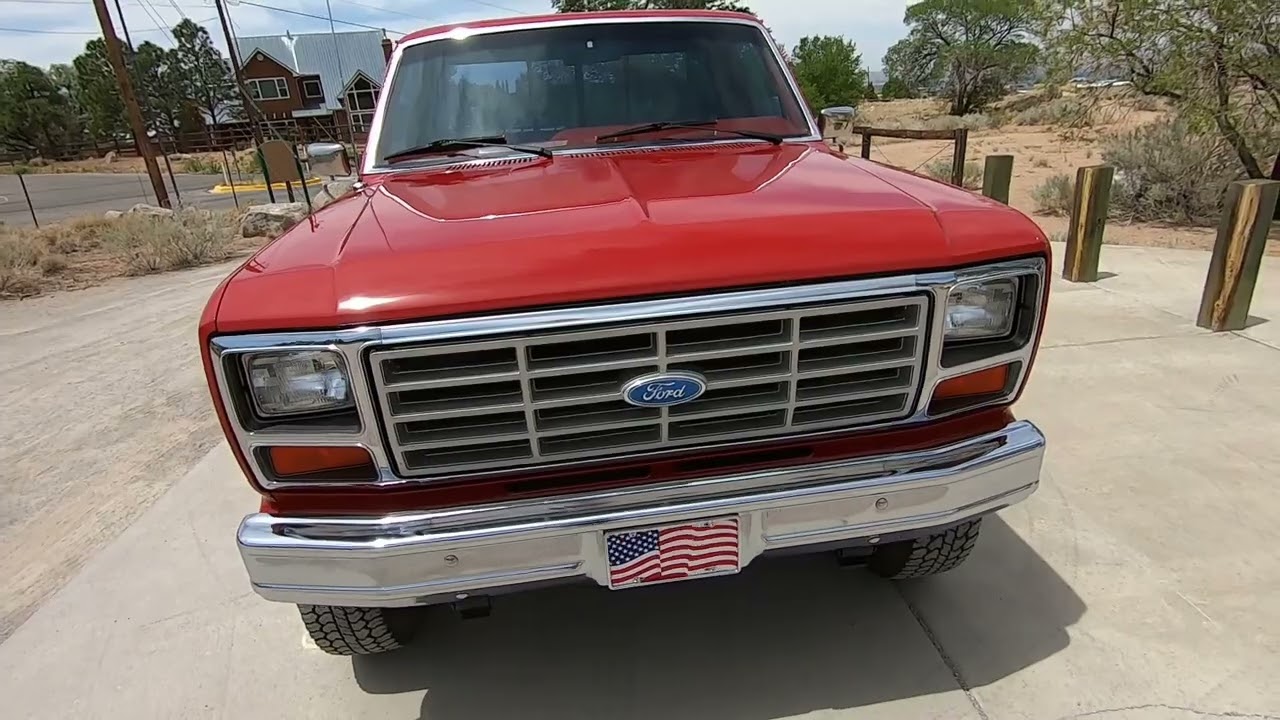 1984 Ford F250 4x4 walk around and drive. - YouTube