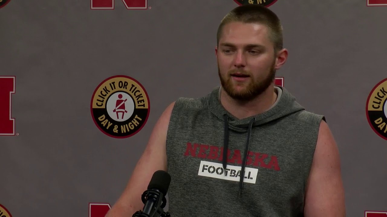Nebraska football preseason press conference: Luke Gifford - YouTube