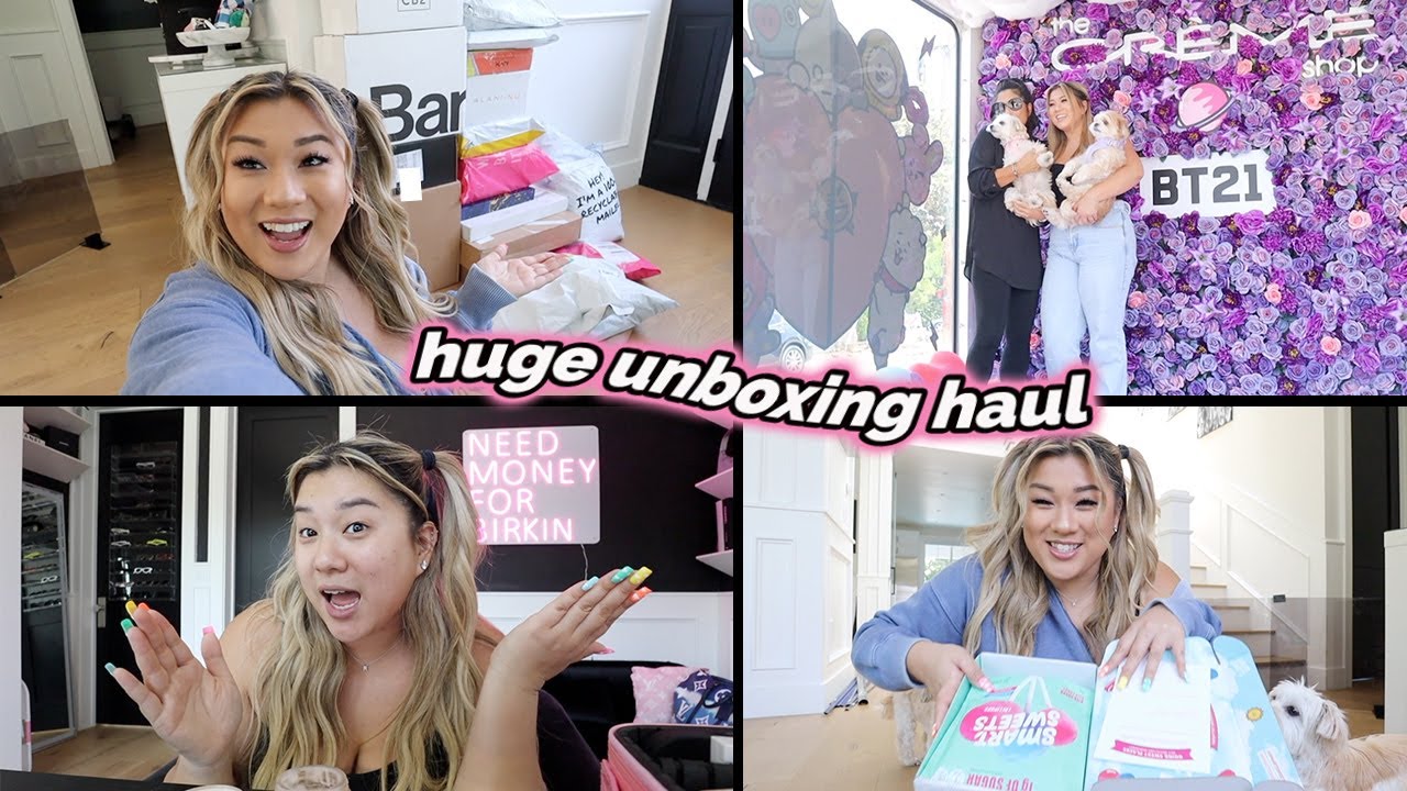 HUGE UNBOXING HAUL + new room reveal!! - YouTube