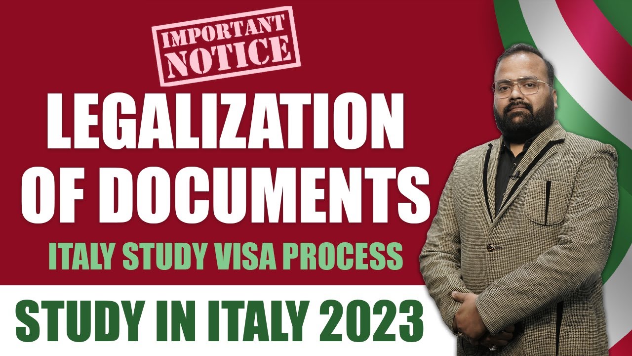Legalization of Documents for Italian Universities | Italy Study Visa ...
