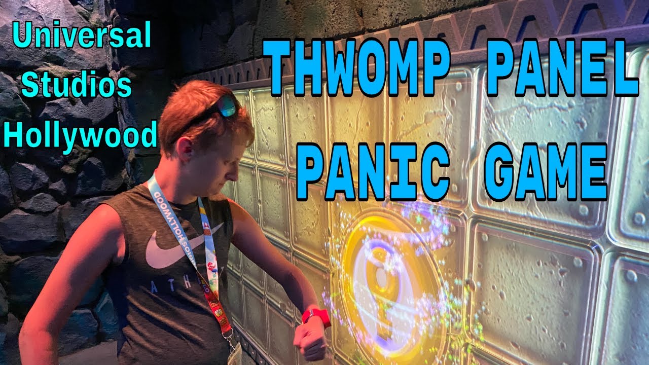 THWOMP PANEL PANIC GAME in Super Nintendo World at Universal Studios Hollywood - YouTube