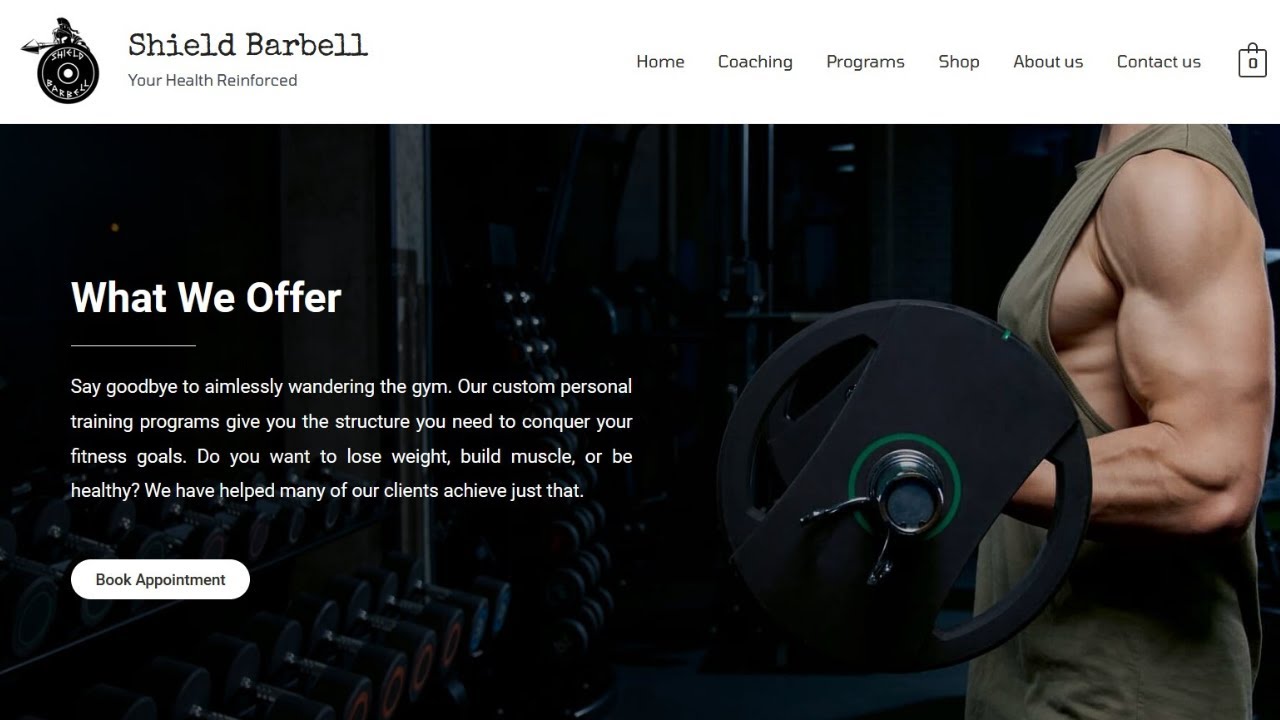 Fitness coach website design in WordPress - Personal trainer, Yoga ...