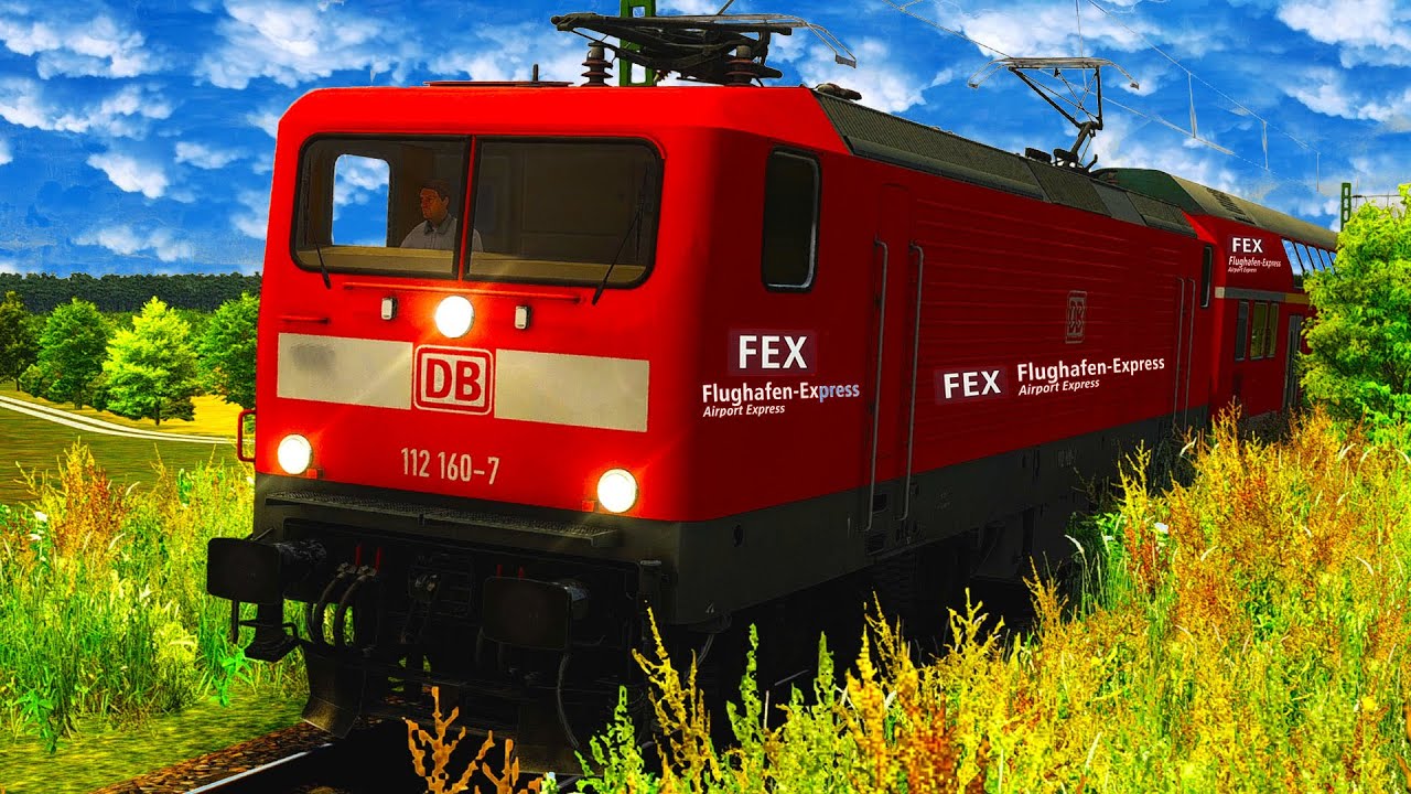 BERLIN: BER FlughafenExpress FEX BR112.1 | Umleitung / Ersatzzug ...