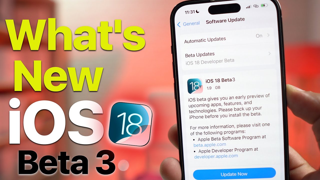 iOS 18 Beta 3 Released | What's New? Big Update and Changes - YouTube