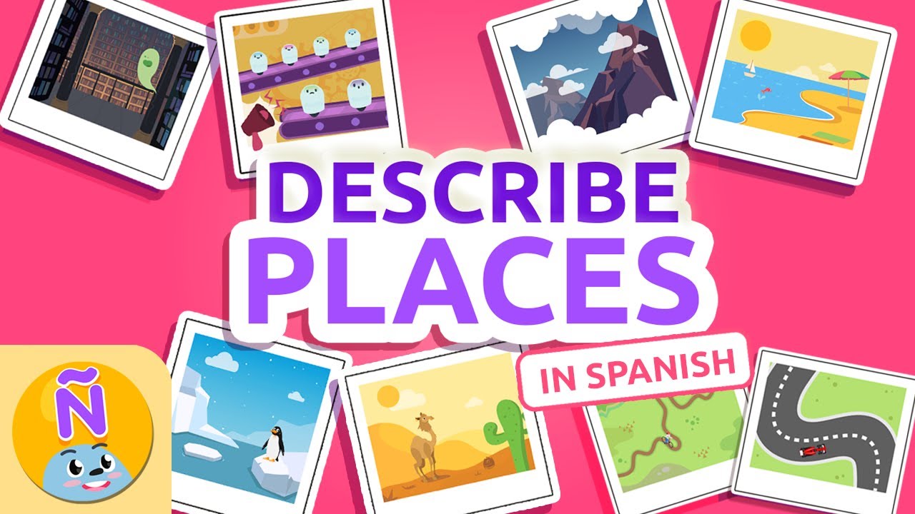 ADJECTIVES to DESCRIBE PLACES in SPANISH ⬇️🗺️ Bilingual Spanish Vocab ...