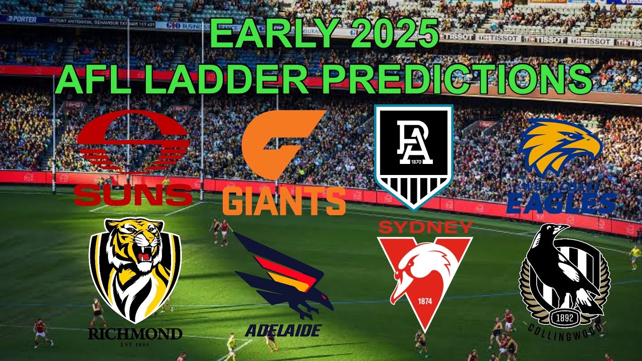 New Updated 2025 Ladder Predictions EARLY - YouTube