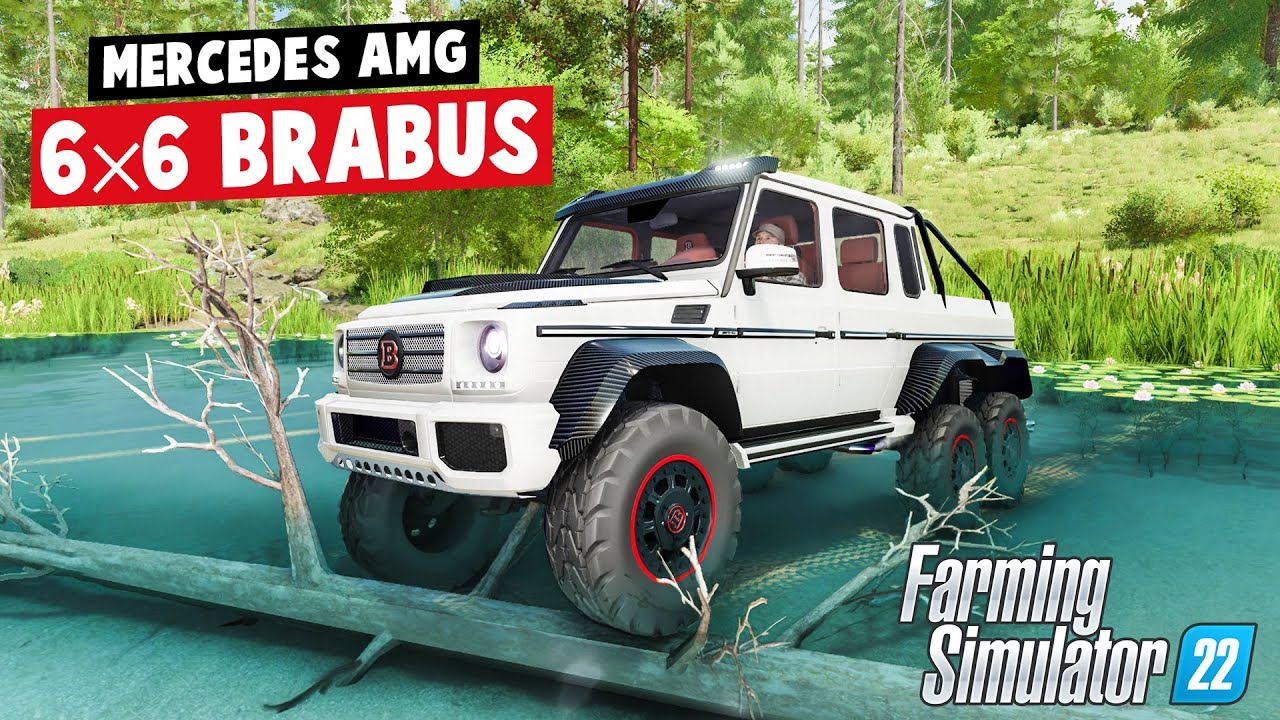 O NEBUNIE DE MASINA - Mercedes AMG BRABUS 6x6 - FS22 MOD - YouTube