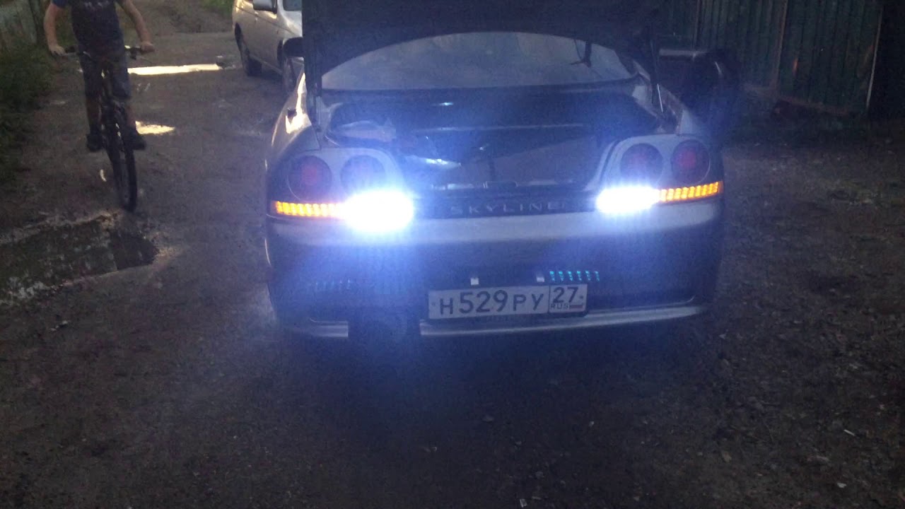 Nissan Skyline R33 Tail Lights Led 2 - YouTube