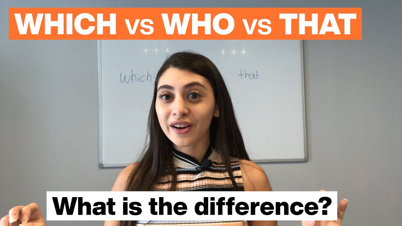 The difference between "which", "who", and "that" - YouTube