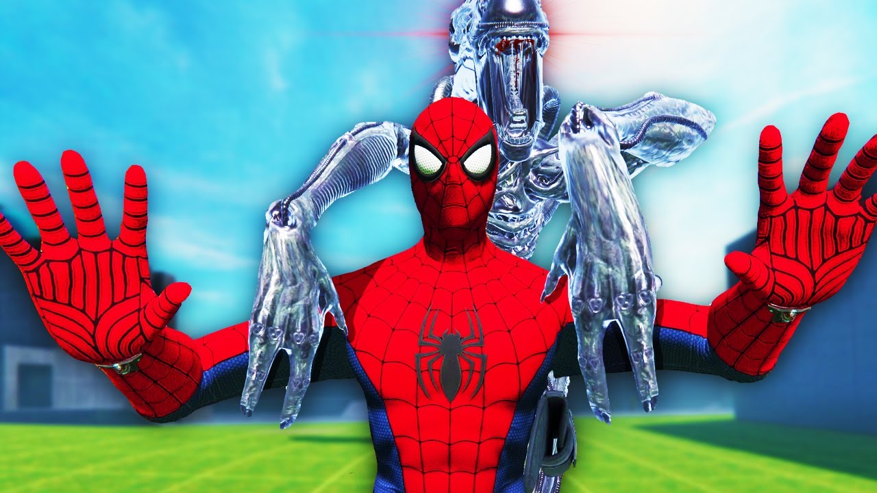 Spiderman Tortured ALIENS but they FIGHT BACK... (Bonelab Mods) - YouTube