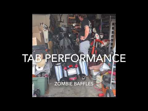 Tab Performance ZOMBIE baffles on HARLEY 131 Screaming Eagle - YouTube