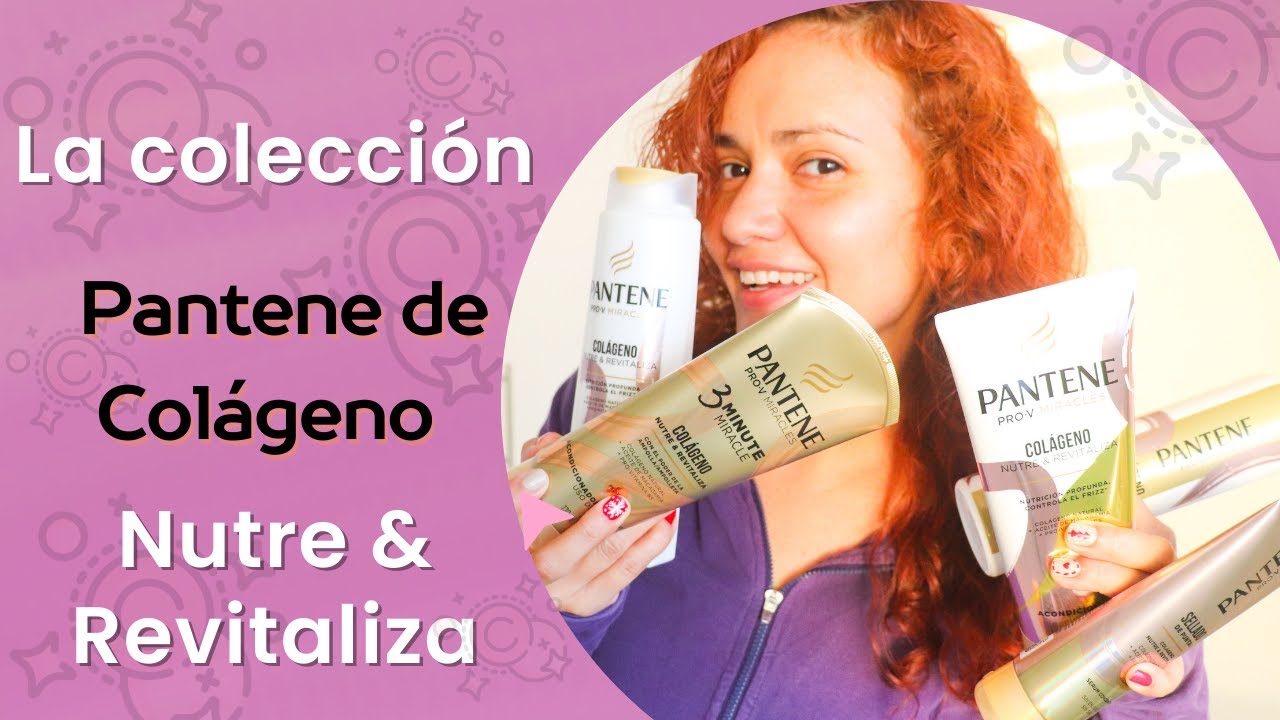 La línea de Pantene de colágeno 👀en cabello ondulado y tinturado💧 - YouTube