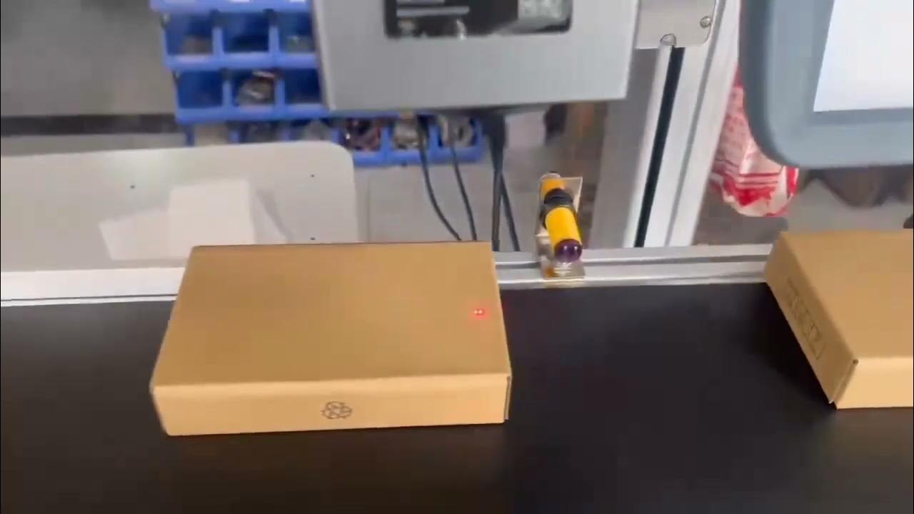 Auto Online Flying CO2 Laser Printer Expiry Date Batch Code Laser Printer for carton box - YouTube