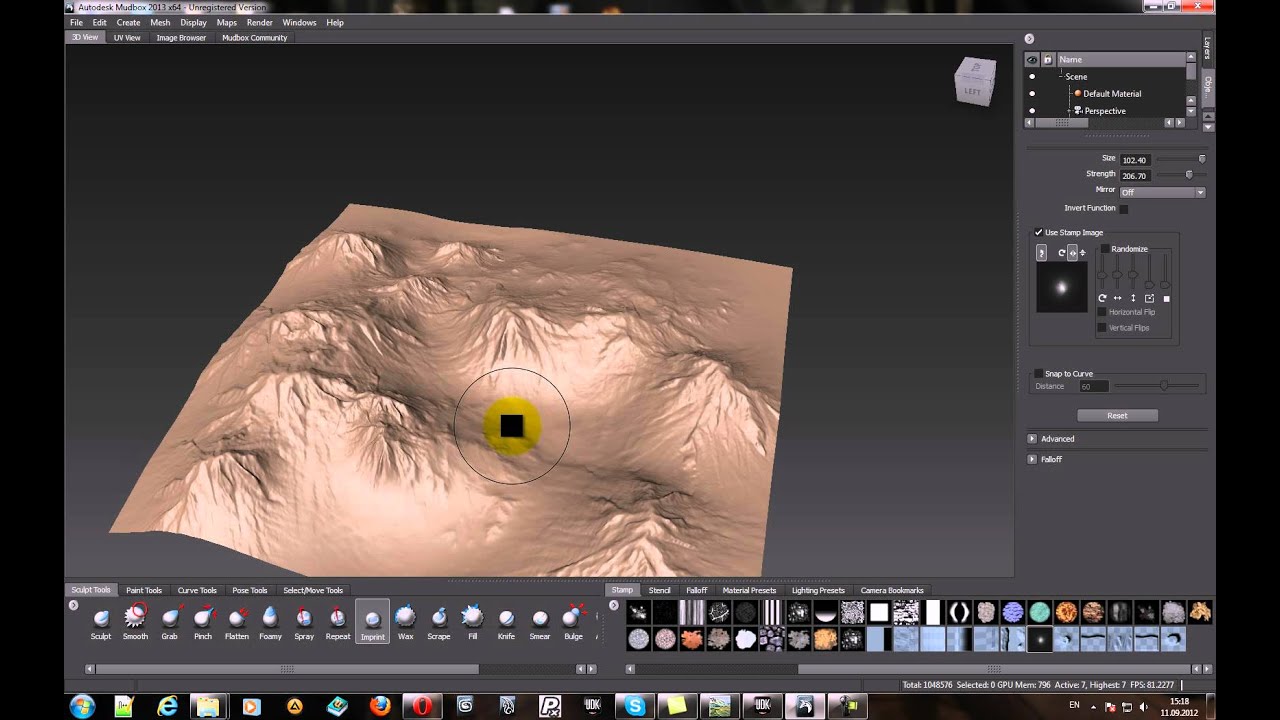 Fast Terrain Creation with mudBox for UDK - YouTube
