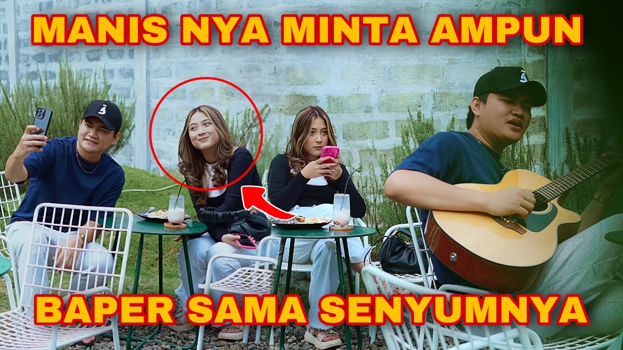 PRANK CAFE!! MANIS + MANIS CEWE INI BAPER DENGAN LAGU NYA - YouTube