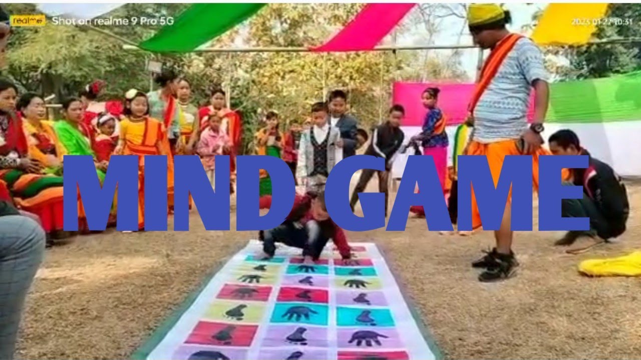 Bazzle GAME Played by Village Children# Celebration Bisu Dima at ...