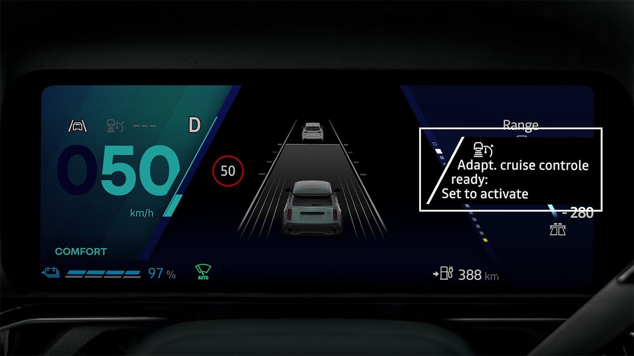stop and go adaptive cruise control - YouTube