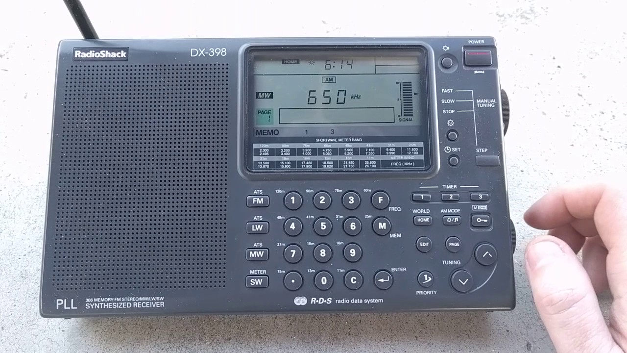 RadioShack DX-398 - YouTube