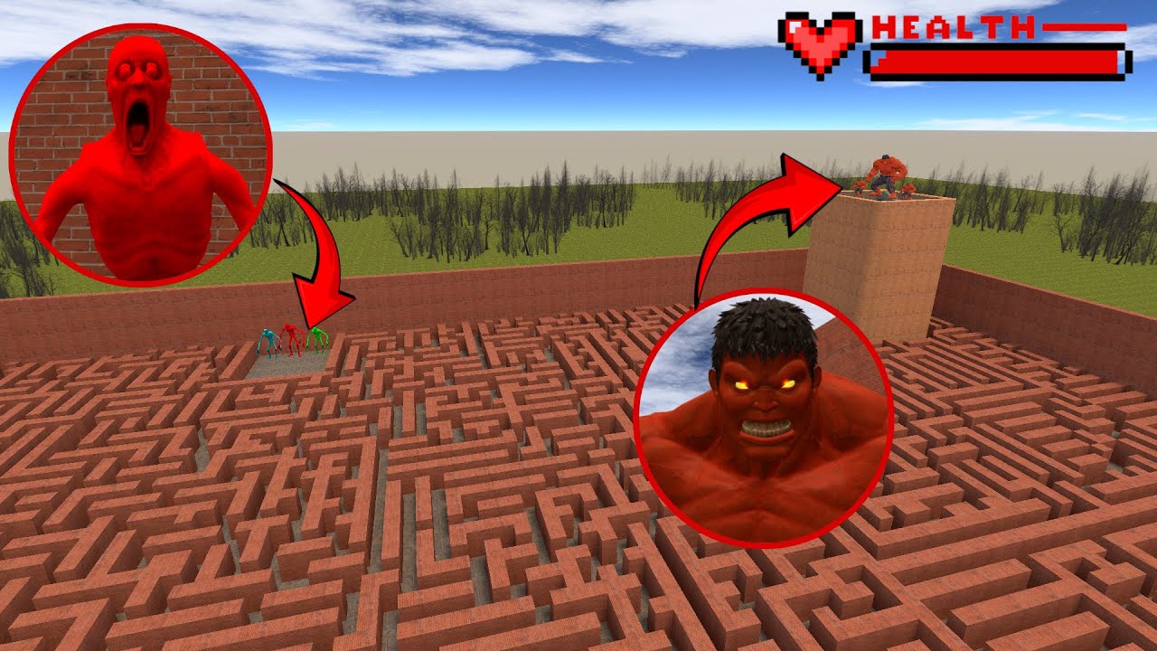 CURSED HULK VS RAINBOW SCP 096 & NAPPY CAT EVIL In Garry's Mod - YouTube