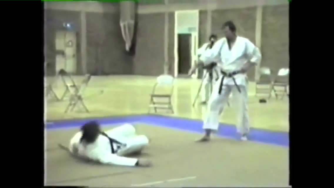 SENSEI PAUL PERRY AND TOM HILLS - SHOTOKAN Karate C1988 SWORD VS SAI ...