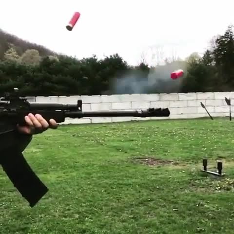 V6 Muzzle Brake on the Vepr 12 - YouTube