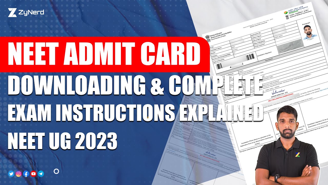 NEET Admit Card Downloading & Complete Exam Instructions Explained ...