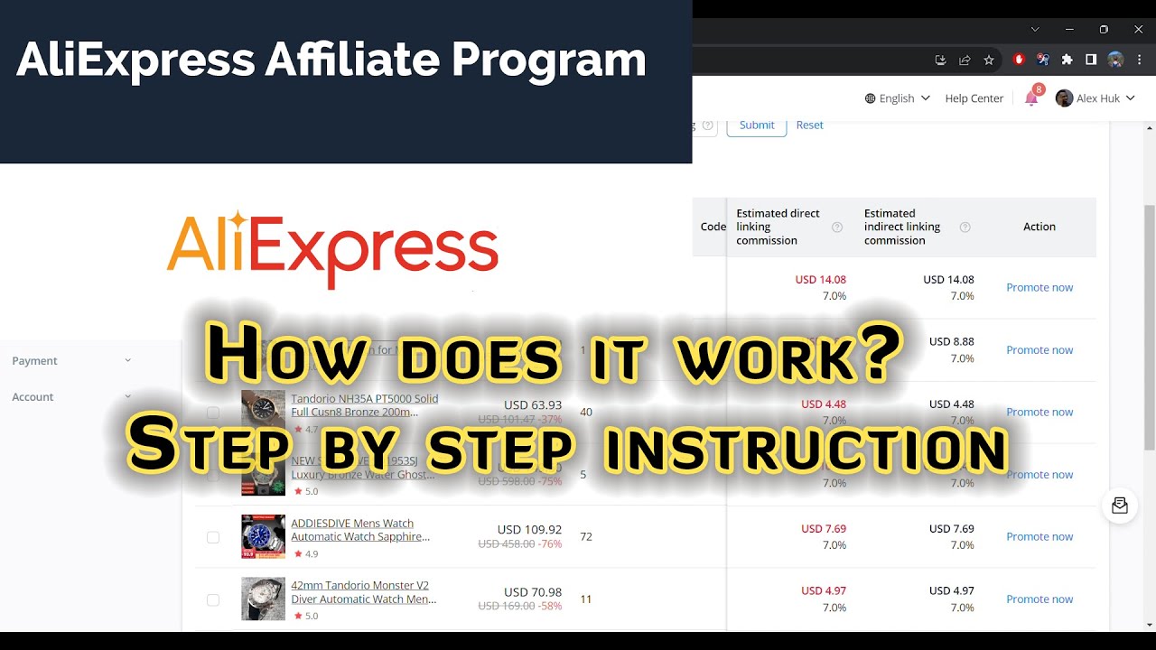 How to earn money on the AliExpress Affiliate Program | Detailed ...