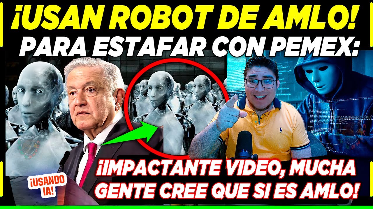 ESTO ACABA DE PASAR! ¡USAN ROBOT DE AMLO PARA ENGAÑAR A LA GENTE ...