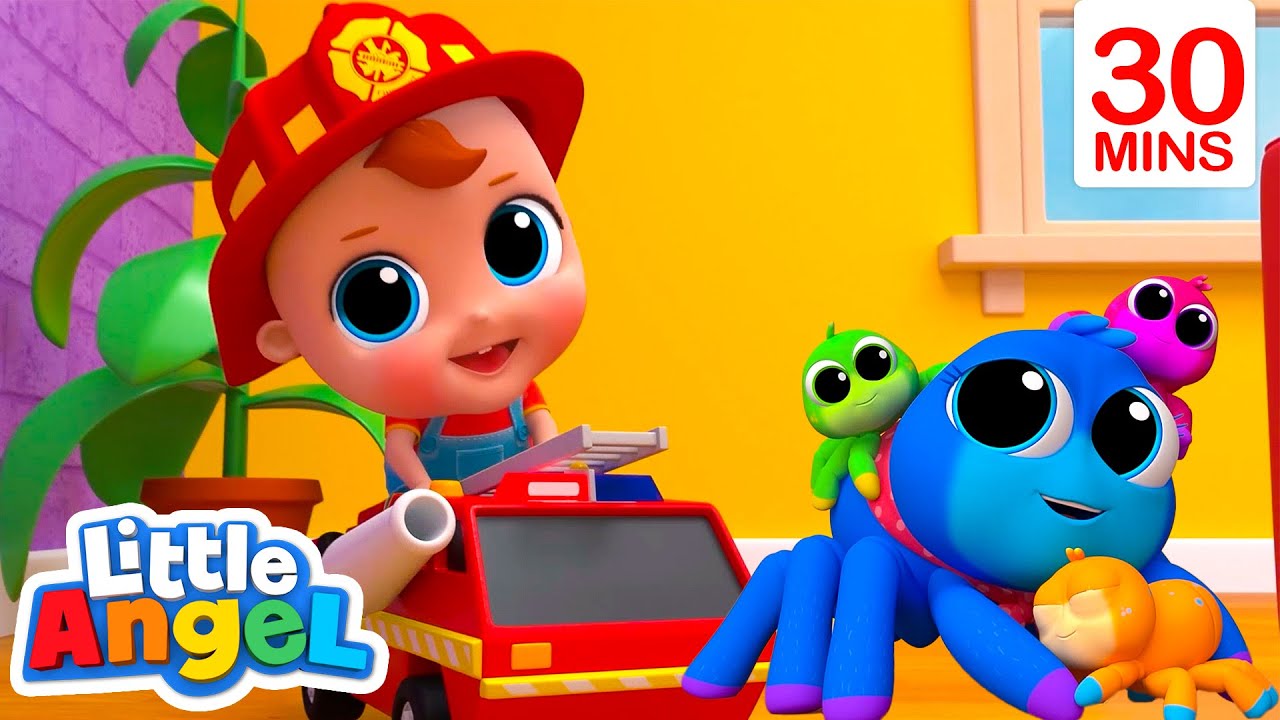 Itsy Bitsy Spider Family | Little Angel | Moonbug Kids - Farm Animals ...