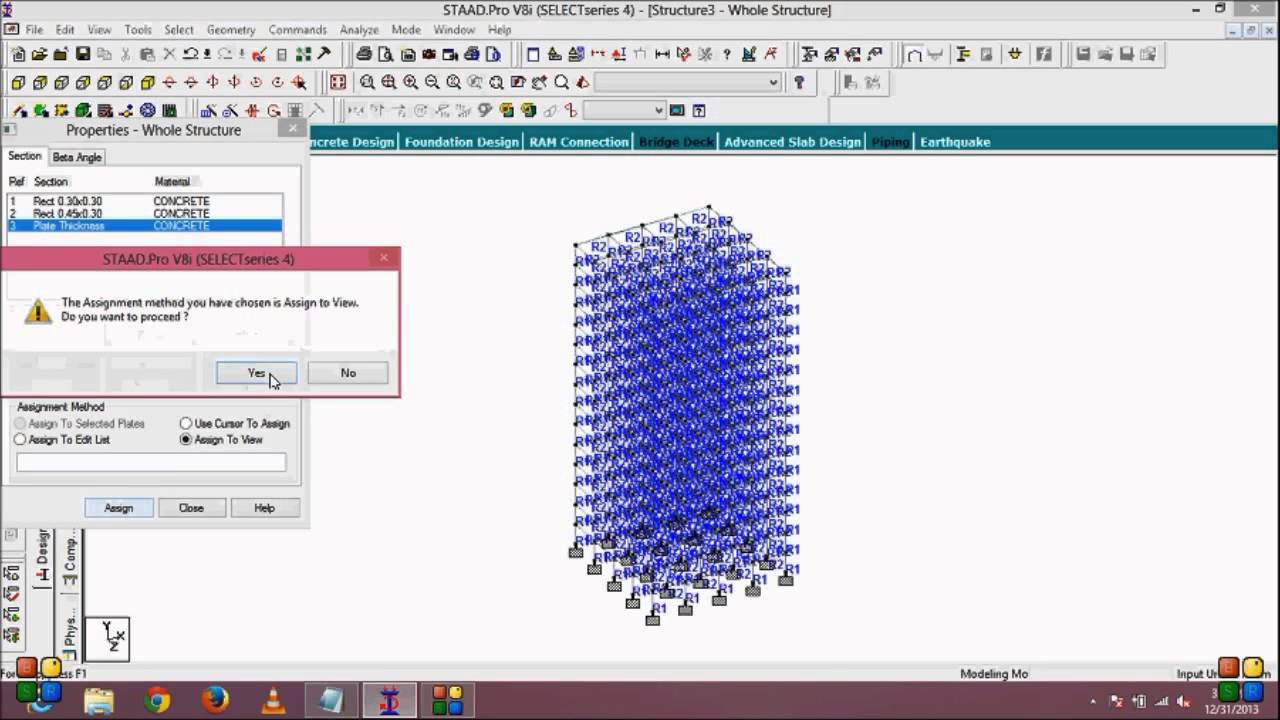 Calculating Natural Frequency of a Building By Modal Shape Staad pro ...