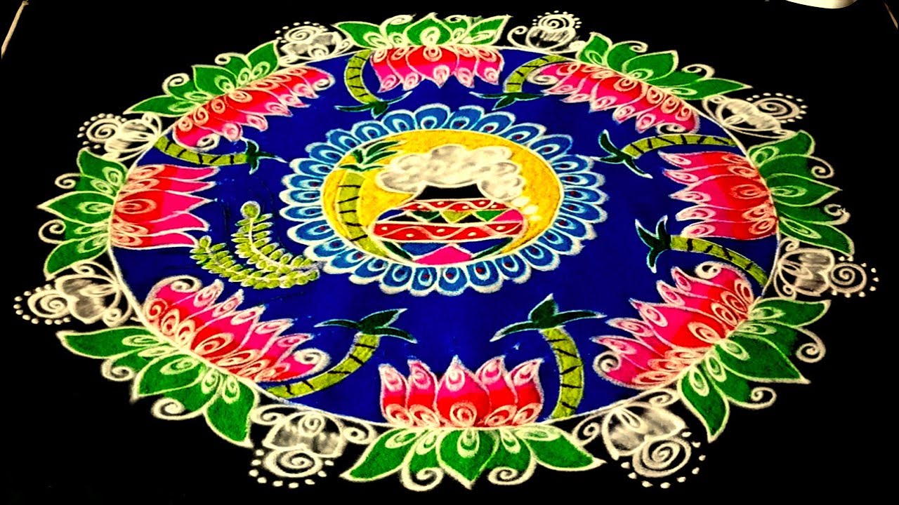 Bhogi muggulu 2021|sankranthi muggulu|happy pongal kolam Designs ...
