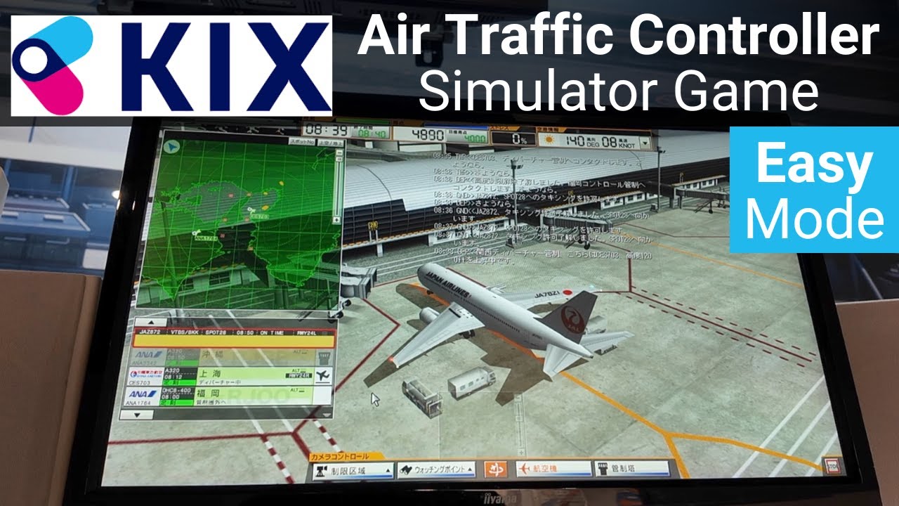 Air Traffic Control Simulator Game KIX Osaka Kansai Airport, ATC Easy ...
