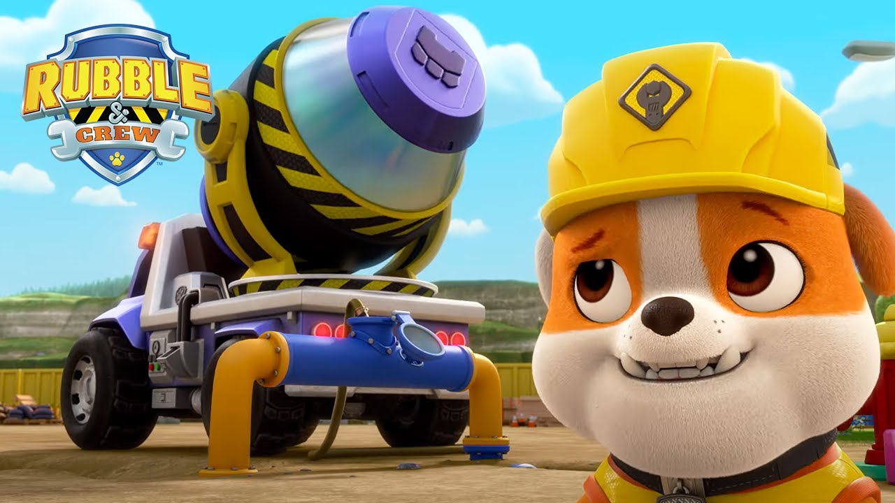 Rubble Mixes Up A GIANT Bubble Bath - Rubble & Crew - 1 HOUR Compilation - YouTube