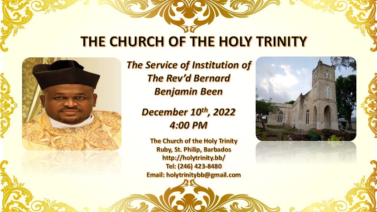The Institution of The Rev'd Bernard Been - YouTube