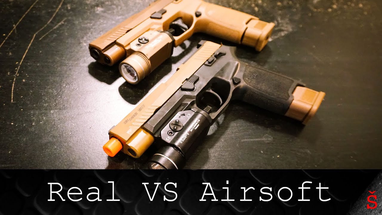 Real VS Airsoft M17 Comparison - YouTube