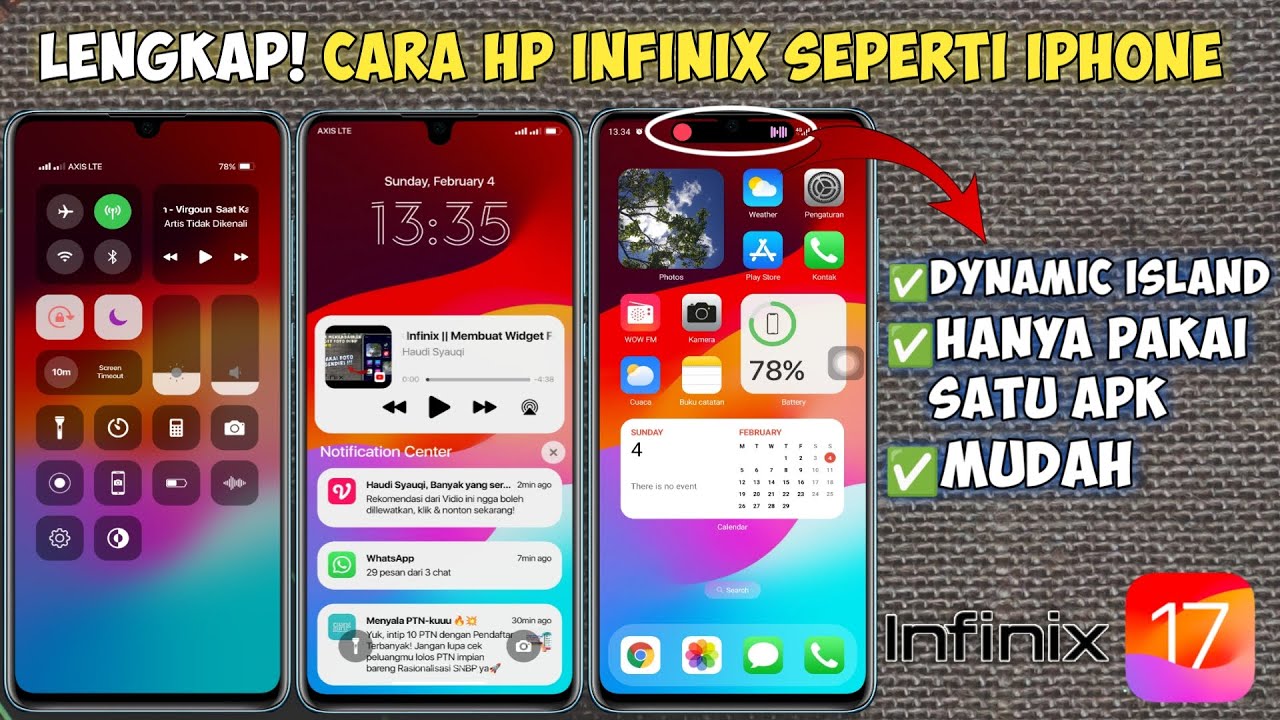 Terbaru Cara Mengubah Tampilan Hp Infinix Menjadi iPhone || Infinix ...