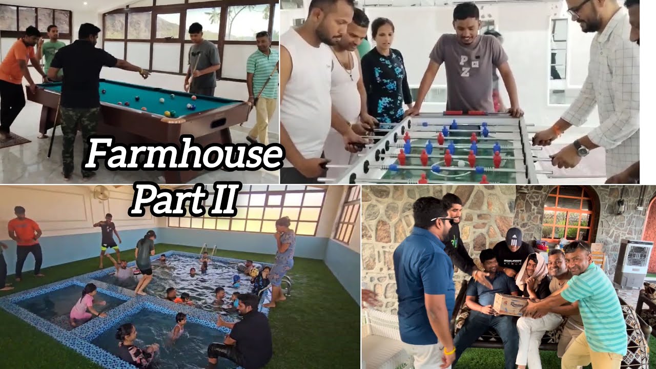 Farmhouse Part 2 | राहुल च लावला लग्न 🤣| Swiming pool मदे फूल धम्माल # ...