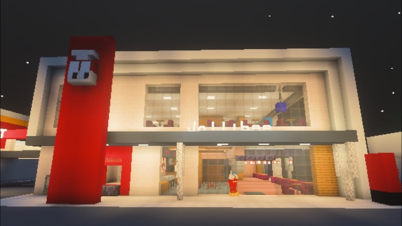Jollibee Craft Branch (Grand Reopened) [Minecraft Recreation] - YouTube