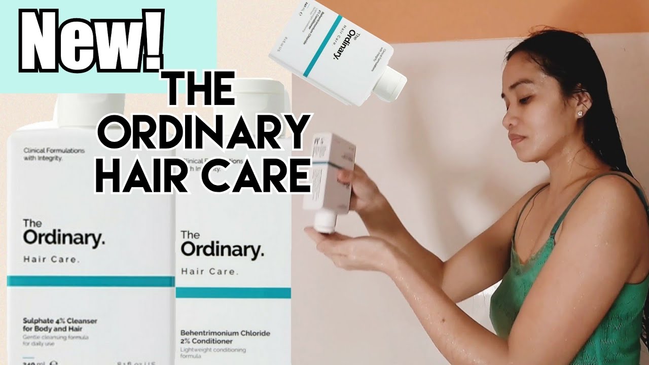 I TRIED THE ORDINARY NEW HAIR CARE Line/ The Ordinary Shampoo and ...