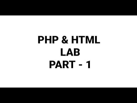 PHP & HTML LAB EXAM CLASS PART - 1 | 4TH SEM | BCA - YouTube