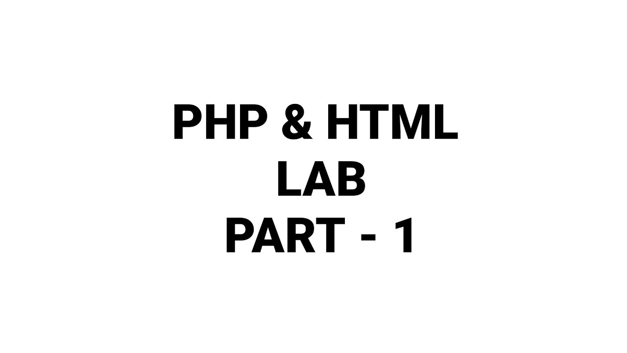 Php And Html Lab Exam Class Part 1 4th Sem Bca Youtube 7519