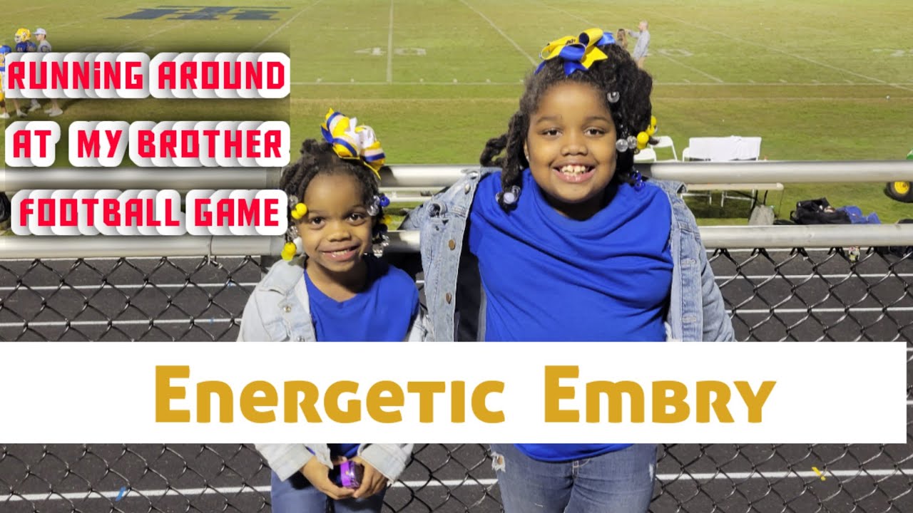 Running Around at My Brother FootBall Game | Energetic Embry - YouTube